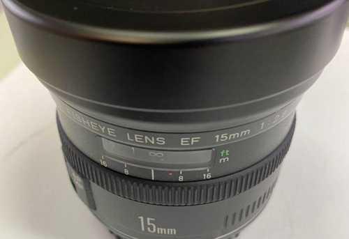 Объектив Canon EF 15mm f2.8 fisheye