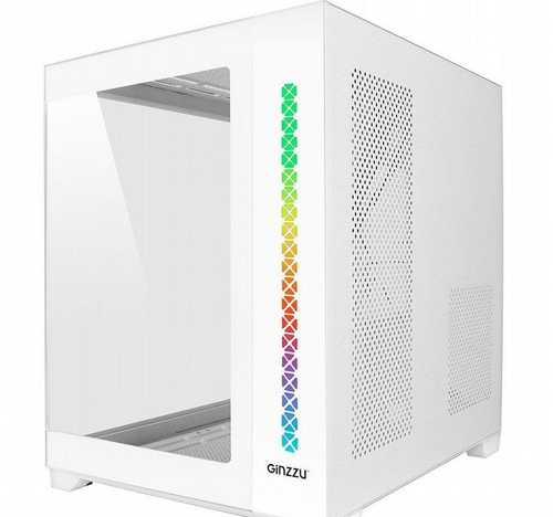 Белый корпус Ginzzu V420 Micro-ATX