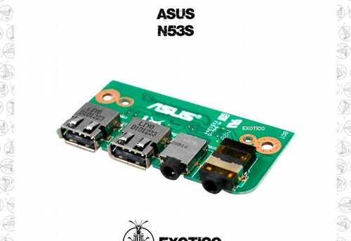 Asus N53s Плата с audio и USB