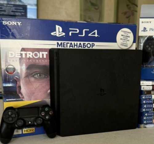 PS 4 slim 1 TB идеал как новая