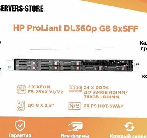 Сервер HP ProLiant DL360 G9 8xSFF