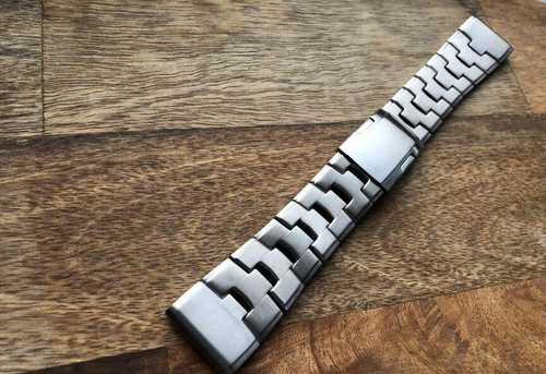 Титановый браслет для Garmin 26 мм: серебристый
