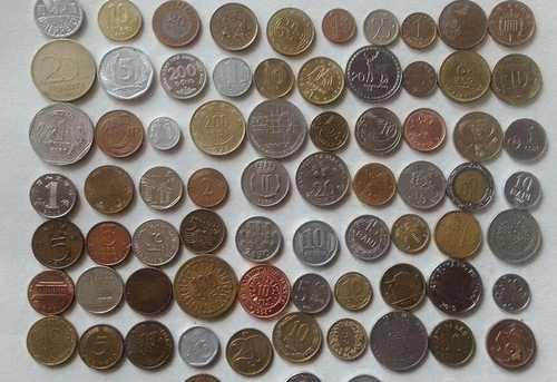 Подборка (коллекция) из 74 монет 74 стран