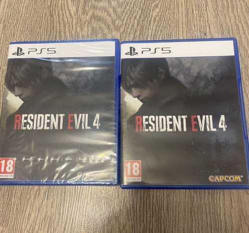 Resident evil 4 remake ps5 запечетаный новый диск