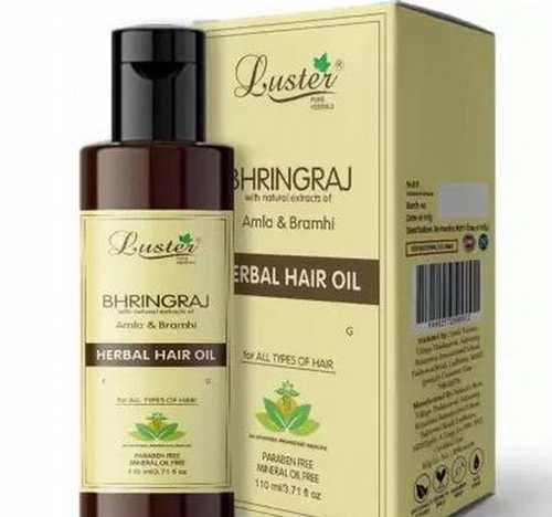 Масло для волос Брингарадж, Амла и Брами Лустер Luster Bhringraj (Amla & Brahmi) Herbal Hair Oil 150