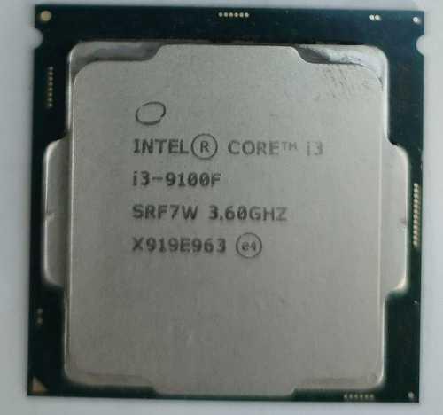 Процессор intel core i3 9100f