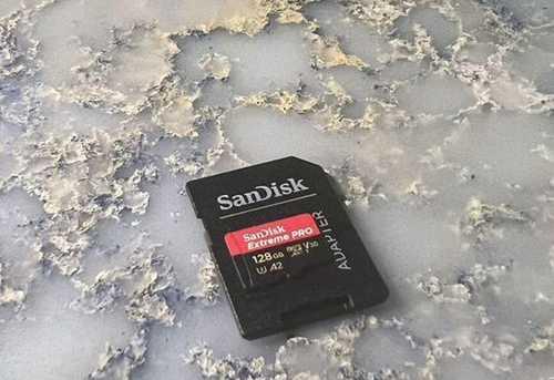 Карта памяти micro sd 128gb sandisk A2