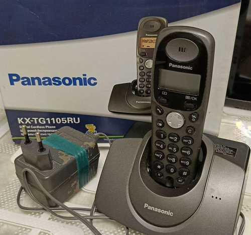 Panasonic dect беспроводной стационарный телефон