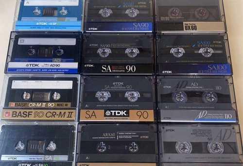 Аудиокассеты разные 12 штук