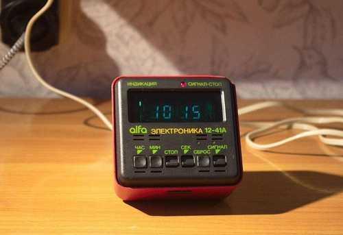 Часы будильник alfa Электроника 12-41А