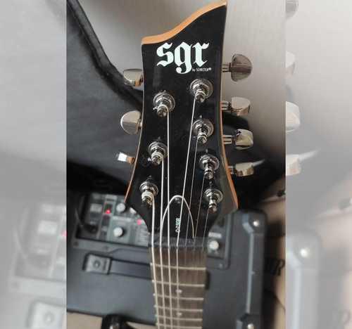 Электрогитара 7-струнная schecter SGR C-7 BLK