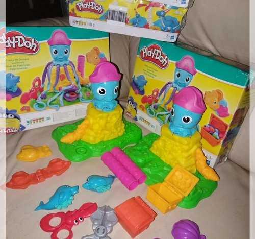 Play-doh веселый осьминог оригинал  пластилин