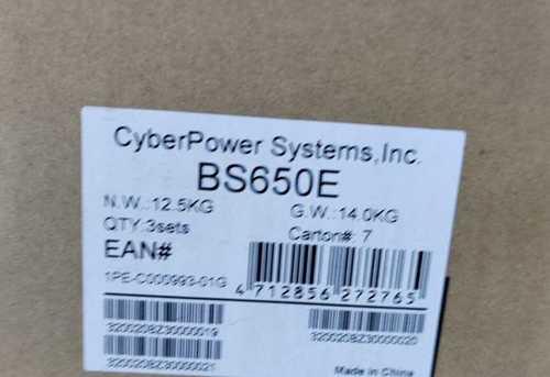 Ибп CyberPower Line-Interactive BS650E NEW
