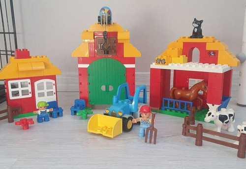 Lego duplo большая ферма, дом, поезд