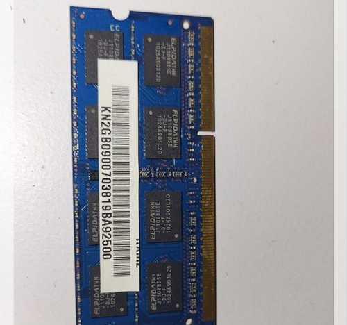 Оперативная память sodimm ddr3 2gb