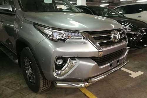 Toyota Fortuner 2017 Защита перед бампера двойная
