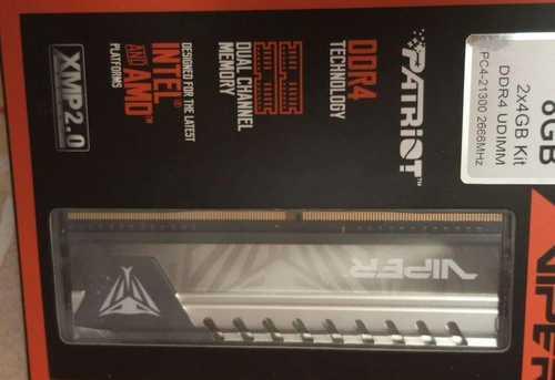 Оперативная память ddr4 8gb 2666 patriot viper