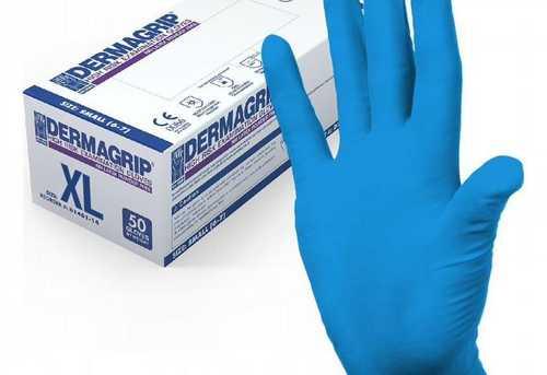 Смотровые латексные перчатки Dermagrip high risk