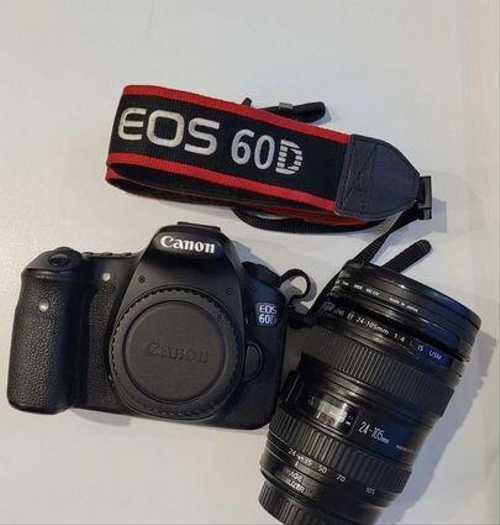 Canon 60d(пробег 11 тыс) +canon 24 105