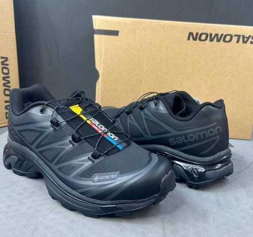 Кроссовки Salomon Xt-6 Gore-Tex чёрные оригинал