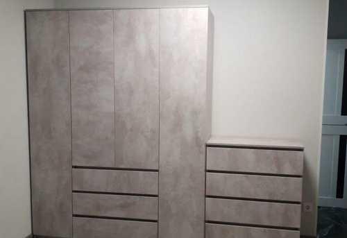 Шкаф в цвете бетон серый в стиле IKEA новый