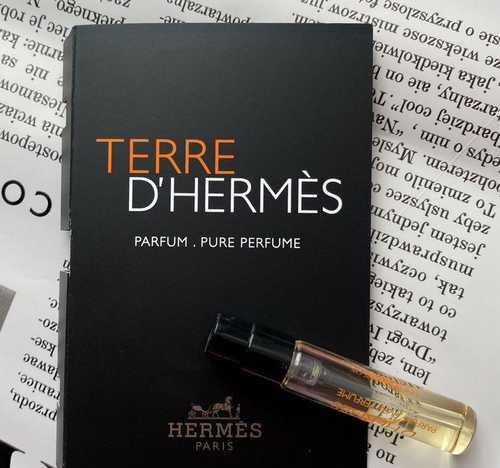 Пробники духов Hermes terre D'hermes parfume (M) 2