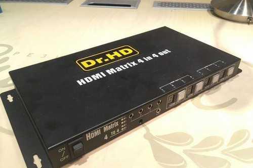 Hdmi матрица Dr.HD Dr.HD 4х4 RK HD 3D Professional