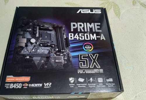 Материнская плата asus prime B450M-A
