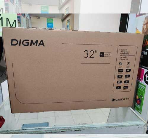 SMART TV Телевизор Digma DM-LED32SBB34