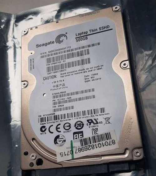 Laptop Thin Seagate sshd 500gb