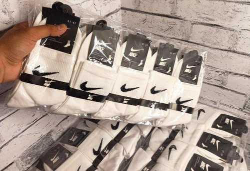 Носки белые Nike высокие