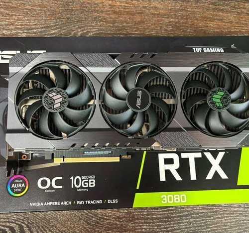 Видеокарта asus GeForce RTX 3080 TUF Gaming OC Б/У