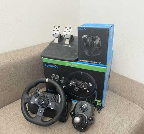 Игровой руль Logitech g920   shifter