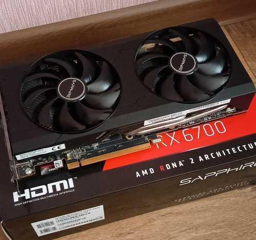 Видеокарта Sapphire RX6700 10GB