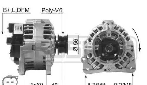 Генератор skoda octavia, vw golf iv / bora 1.4-2.0