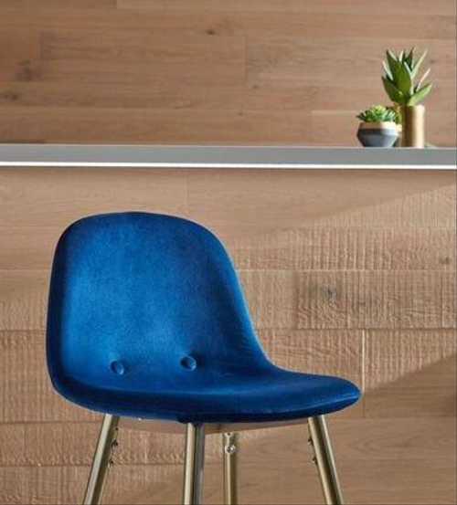 Стильный барный стул из Испании Nilson темно-синий