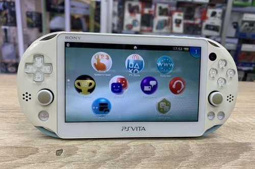 PS Vita Slim бело-голубая + 128Gb NEW - 90