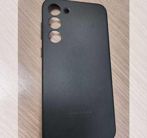 Ориг кожанный чехол Samsung s23 