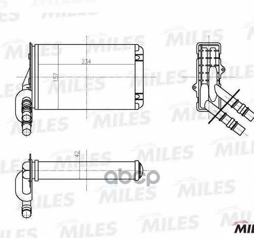Радиатор отопителя renault clio 1.0-3.0/1.5D/1.9D