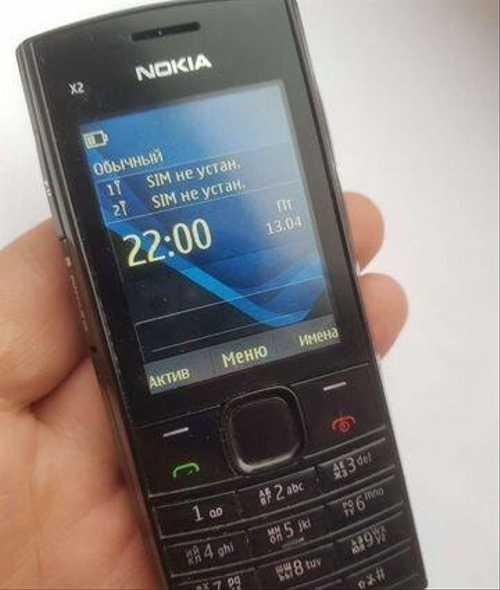 Nokia x2 02 Синий цвет
