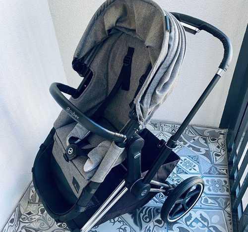 Коляска 2 в 1 Cybex Priam Light Manhattan Grey