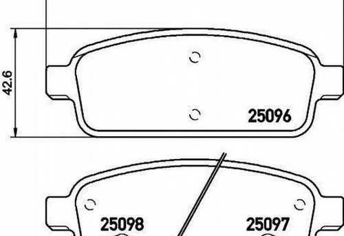 Передние тормозные колодки textar, 2509602