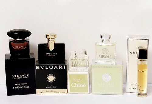 Versace, Bvlgari, Chloe