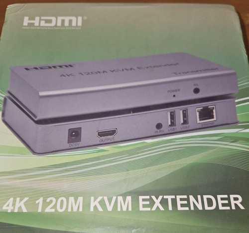 Kvm 4k 120м hdmi удлинитель