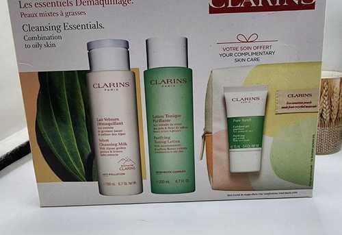 Clarins premium cleansing подарочный набор