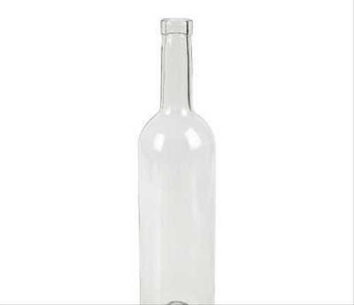 Бутылка для вина "Бордо", под пробку, прозрачная