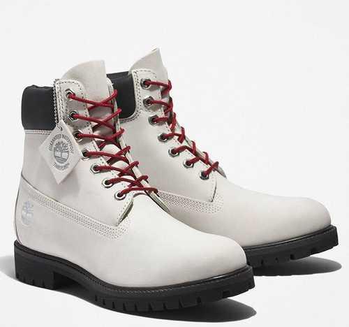 Ботинки timberland 6 inch white nubuck