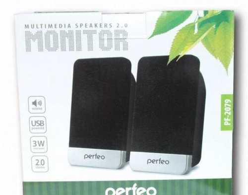 Колонки Perfeo monitor 2.0, мощность 2х3 Вт (RMS)