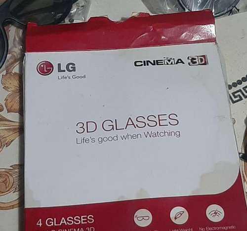 3D стерео очки LG