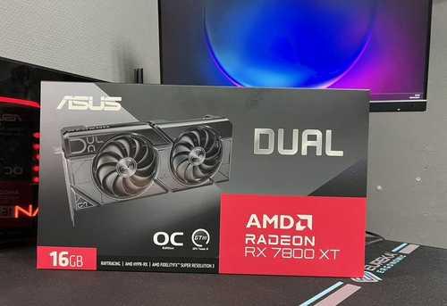 Новая Видеокарта Rx7800XT Asus Dual